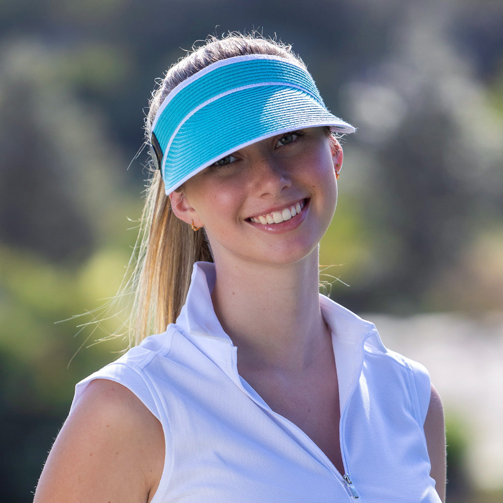 Pearl Flexibraid® Visor - Turquiose – Evoke Headwear