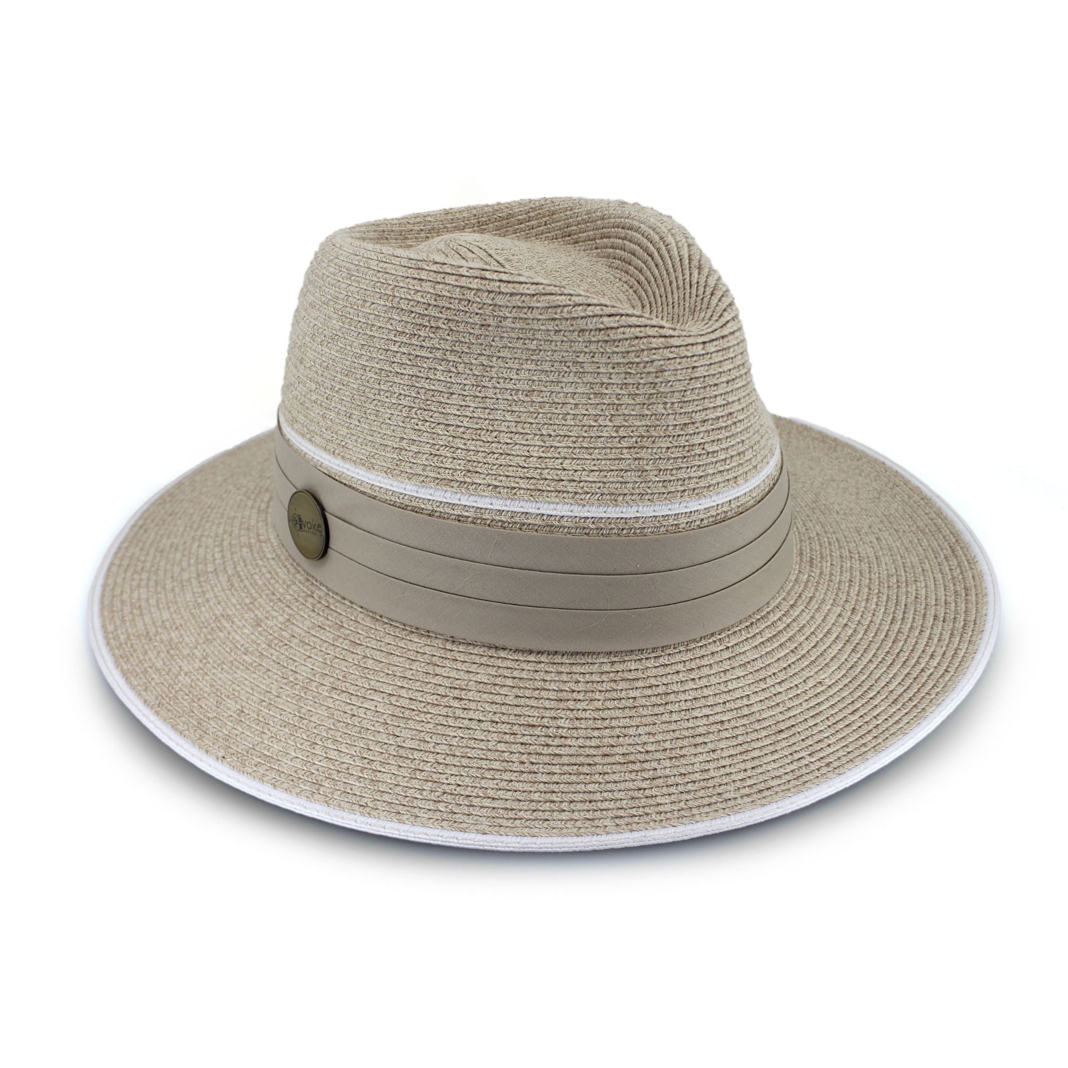 Karrie Flexibraid® Fedora - Mixed Camel – Evoke Headwear