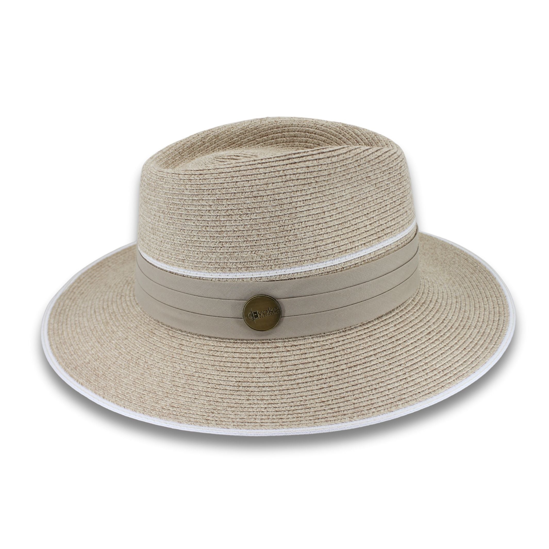 Karrie Flexibraid® Fedora - Mixed Camel – Evoke Headwear