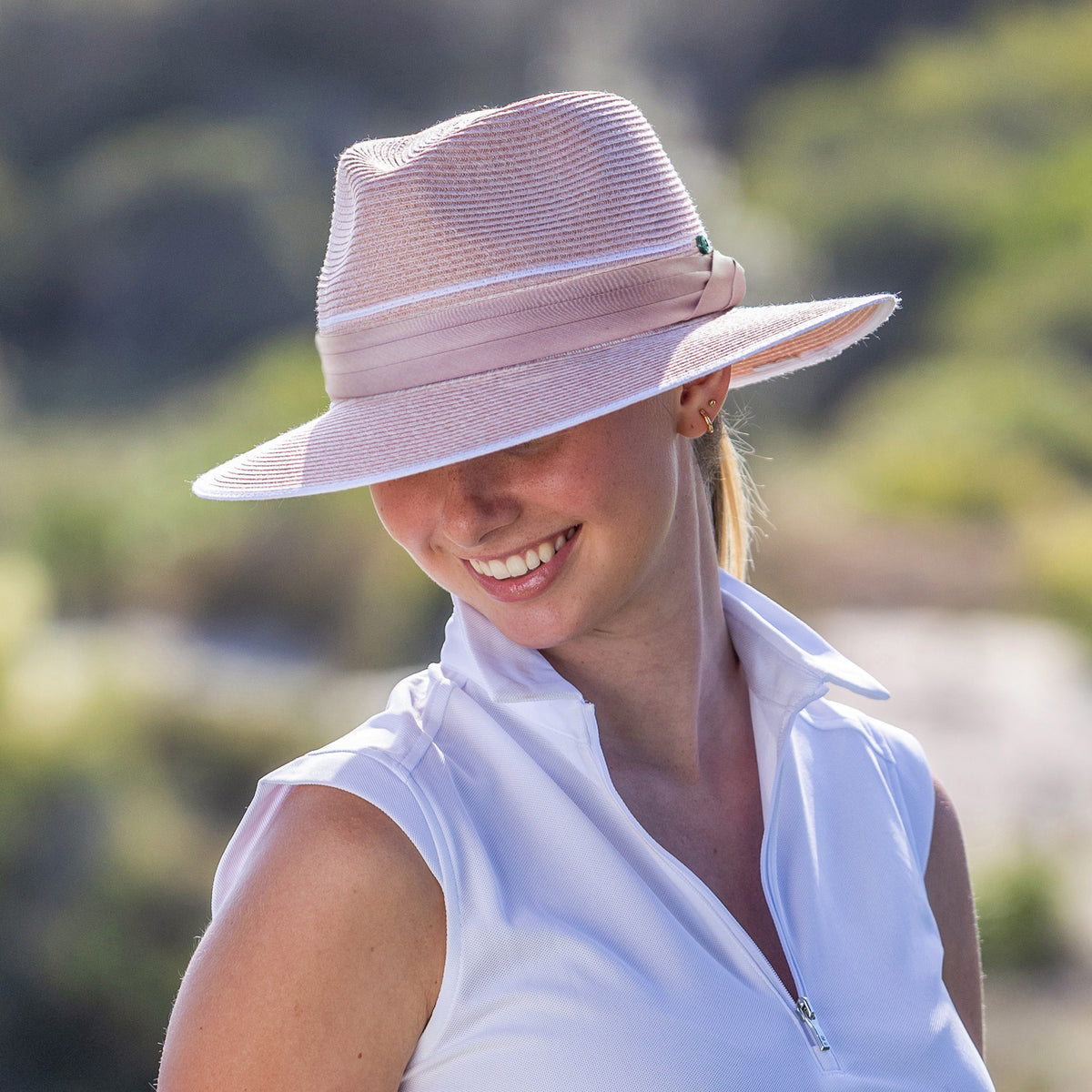 Karrie Flexibraid® Fedora - Pink – Evoke Headwear