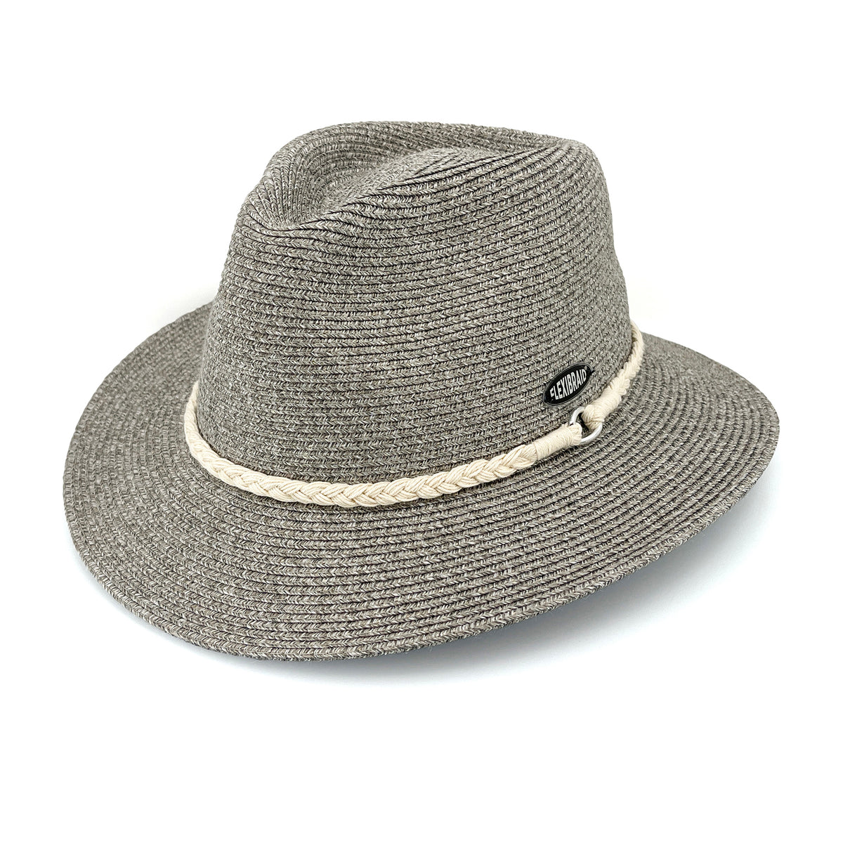 Keely Flexibraid® Fedora - Mixed Grey – Evoke Headwear
