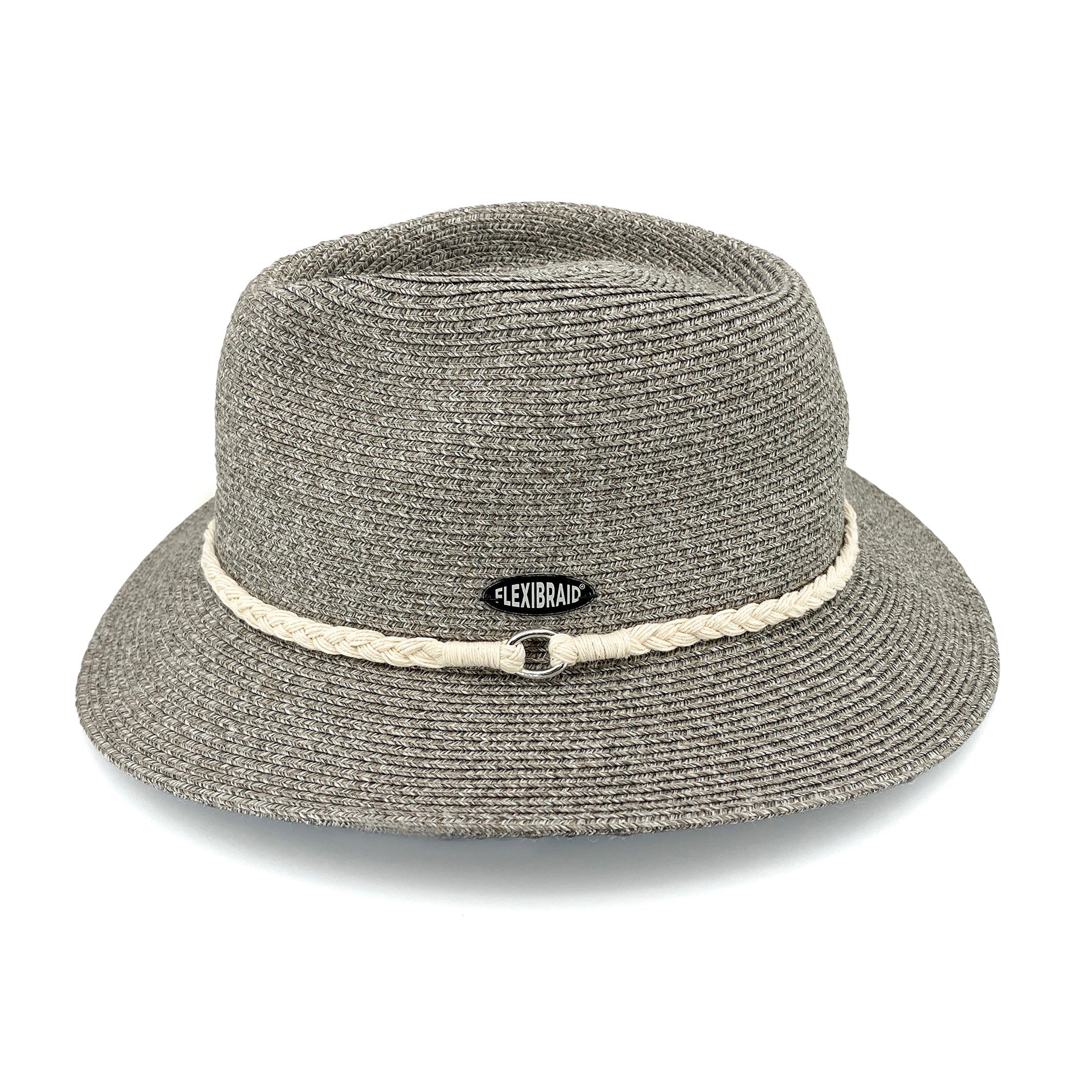 Keely Flexibraid® Fedora - Mixed Grey – Evoke Headwear