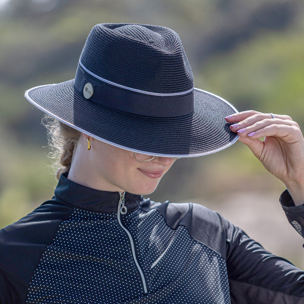 Karrie Flexibraid® Fedora - Black – Evoke Headwear
